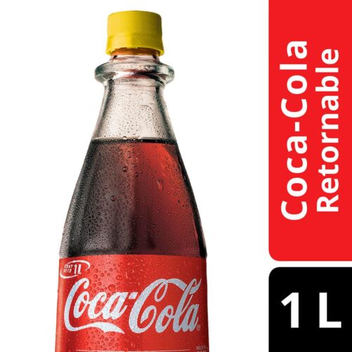 Botella De Coca Cola De Vidrio De 1 Litro